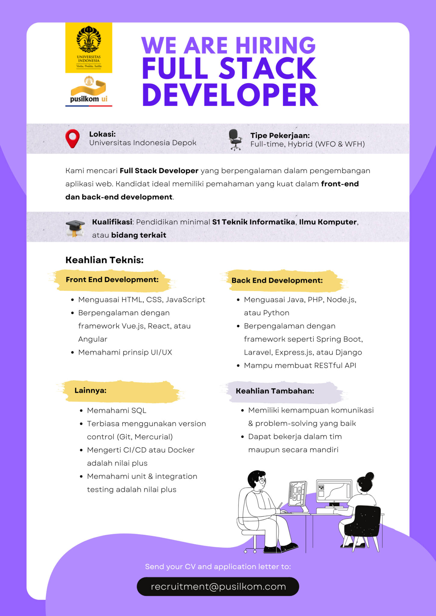 Karir – Pusilkom UI